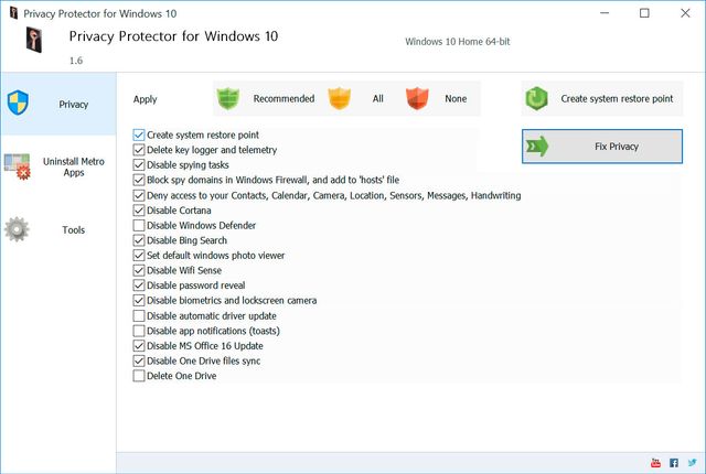 Windows 11 Privacy Tool | Free Download